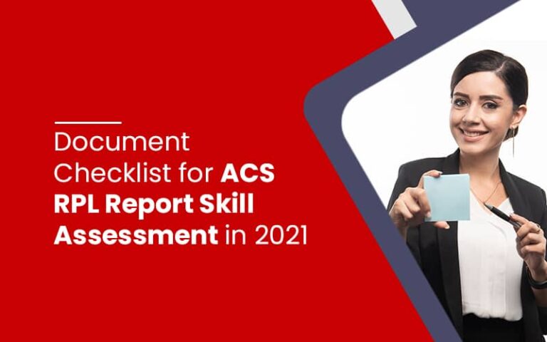Document Checklist for ACS RPL Report 2021 - CDRWritersAustralia