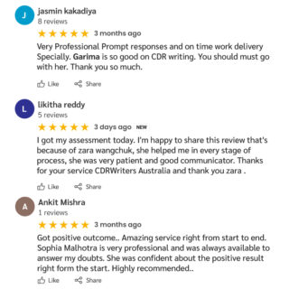 CDR Report Writing Services - CDR Writers Australia