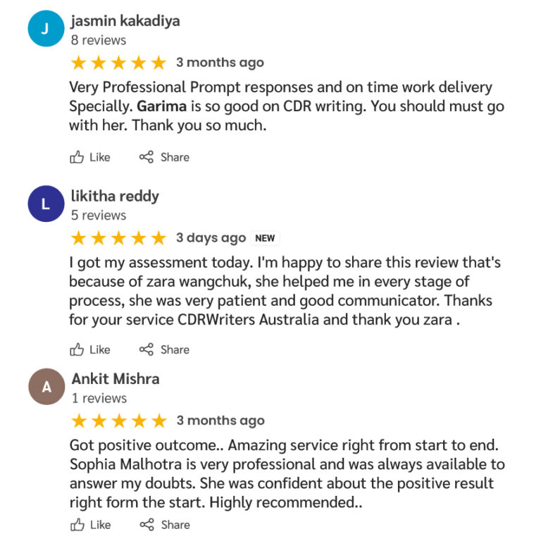 CDR Report Writing Services - CDR Writers Australia